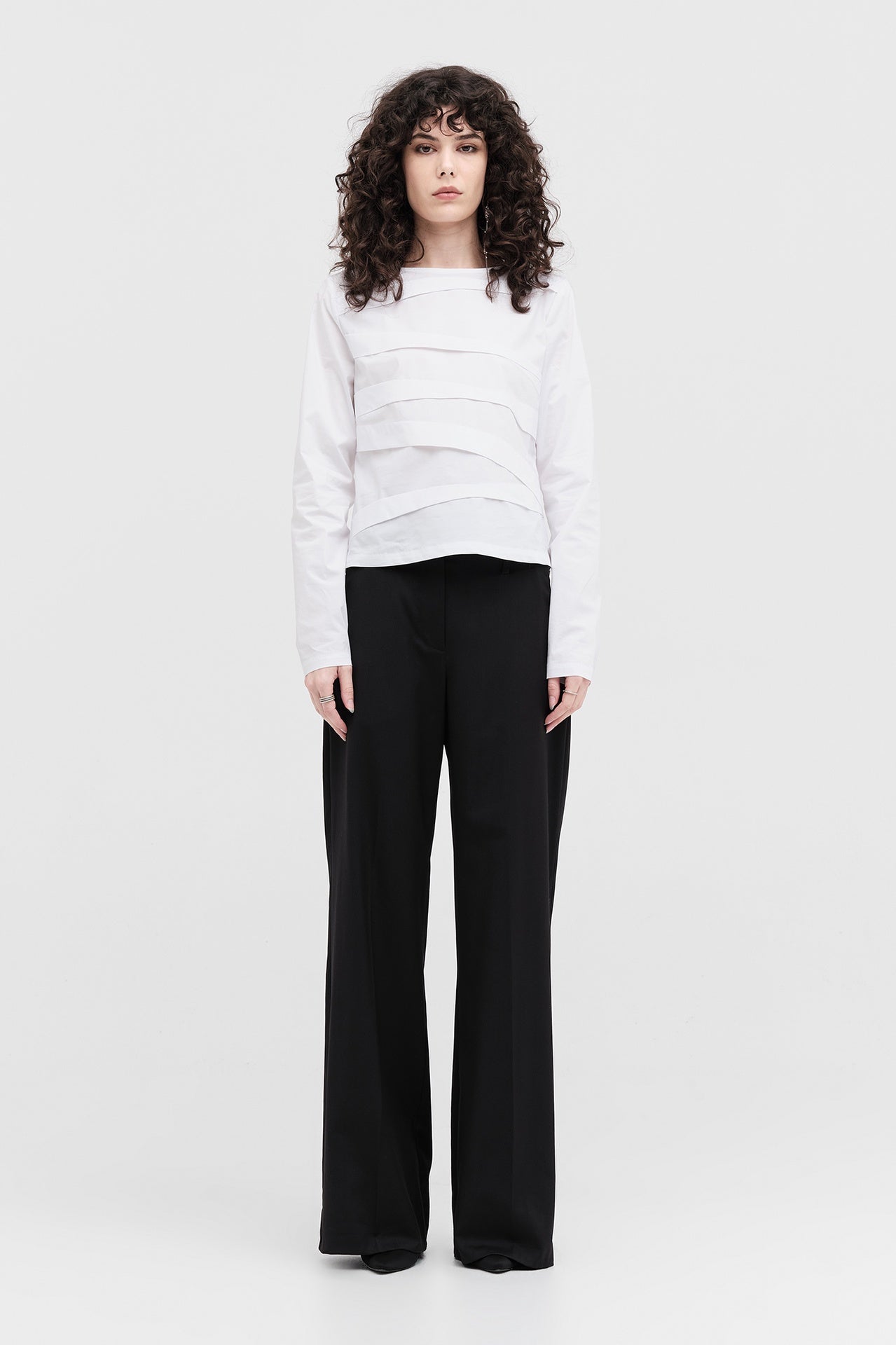 Enfold Top - Ivory in Ivory - Taylor