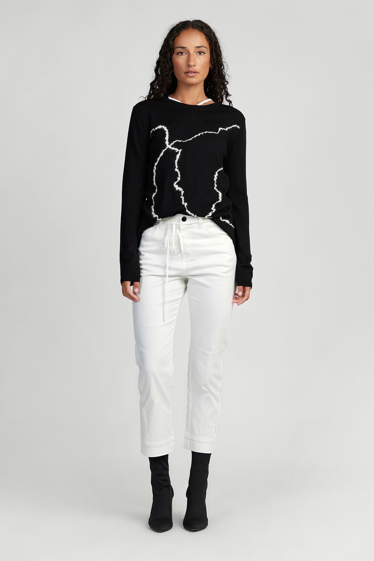 Raw Edge Uncover Jean - Ivory in Ivory - Taylor