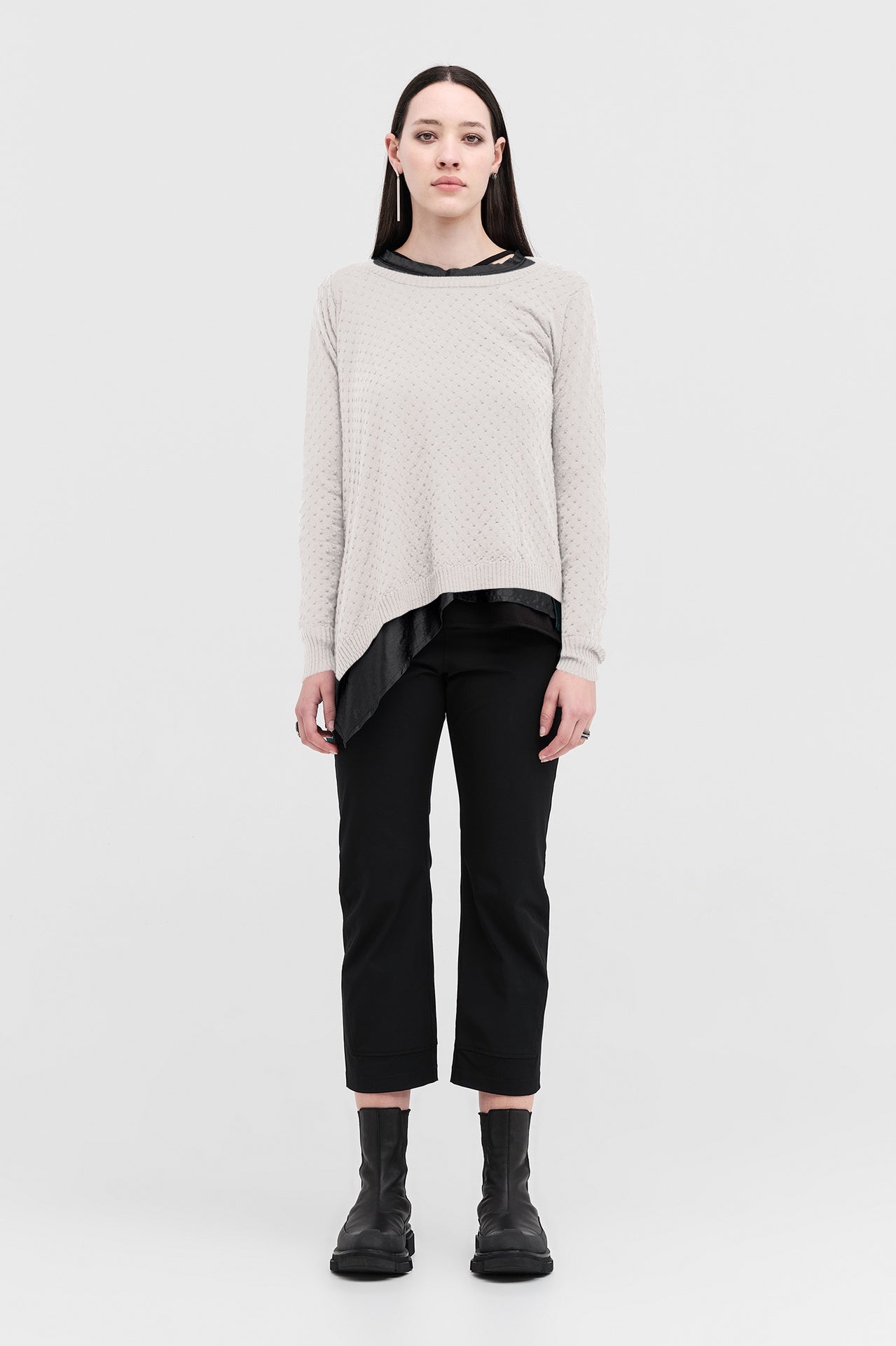 Textured Culminate Sweater - Pumice in Beige - Taylor