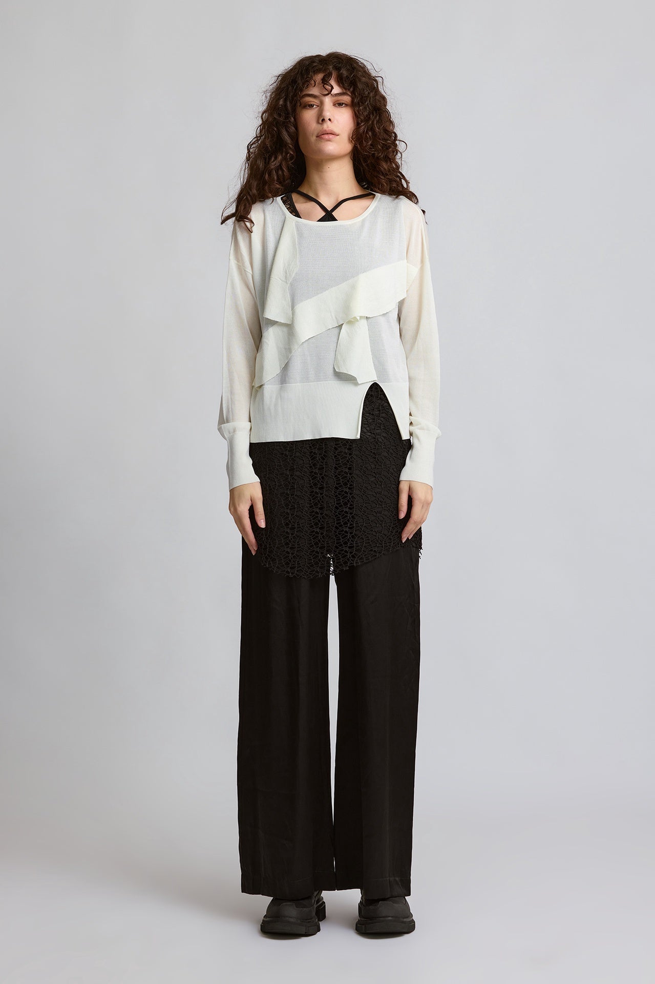 Tensegrity Sweater - Ivory in Ivory - Taylor