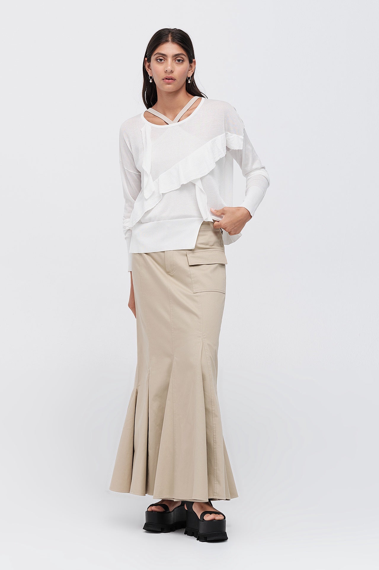 Tensegrity Sweater - Ivory in Ivory - Taylor