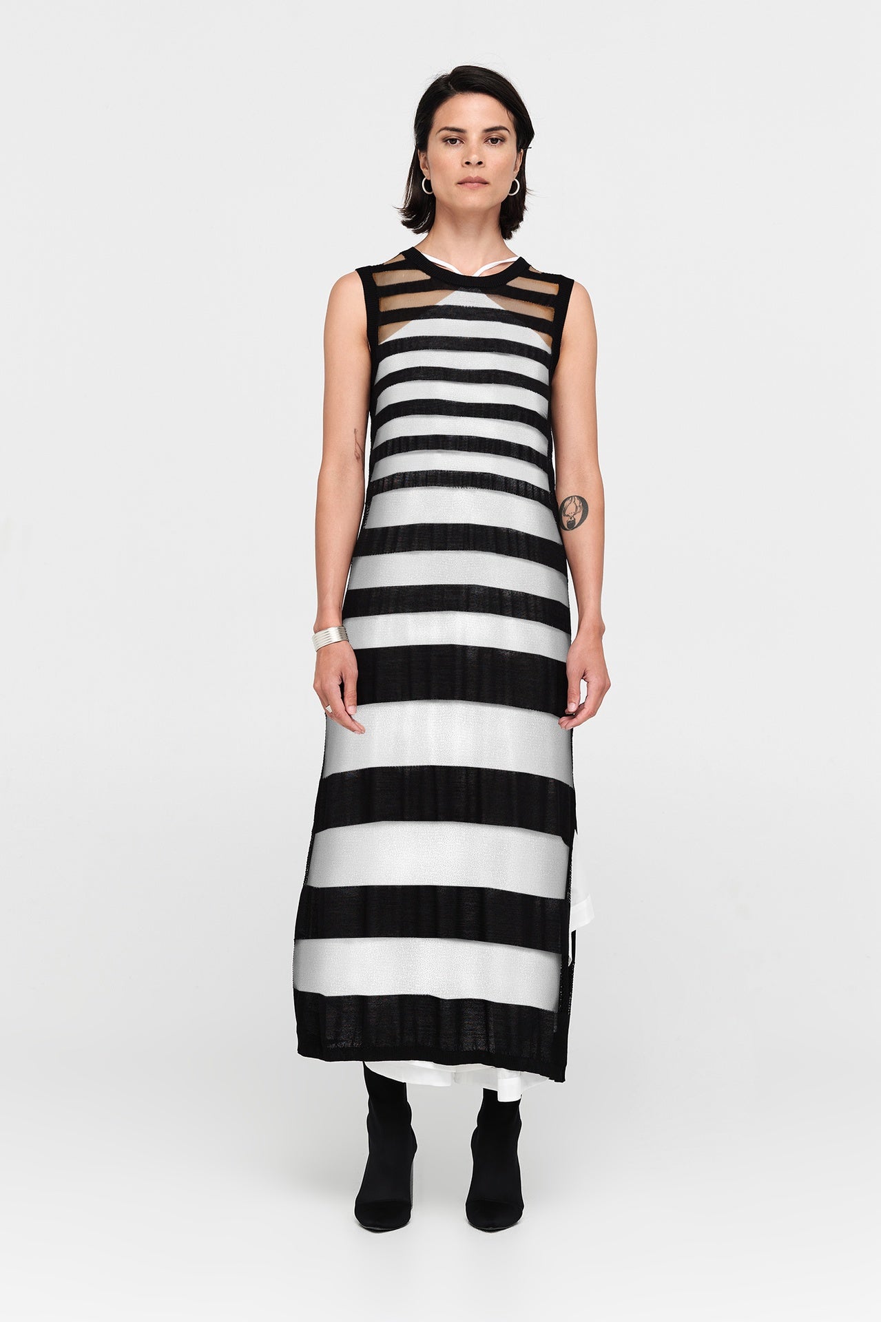 Banded Tunic - Black in Black - Taylor