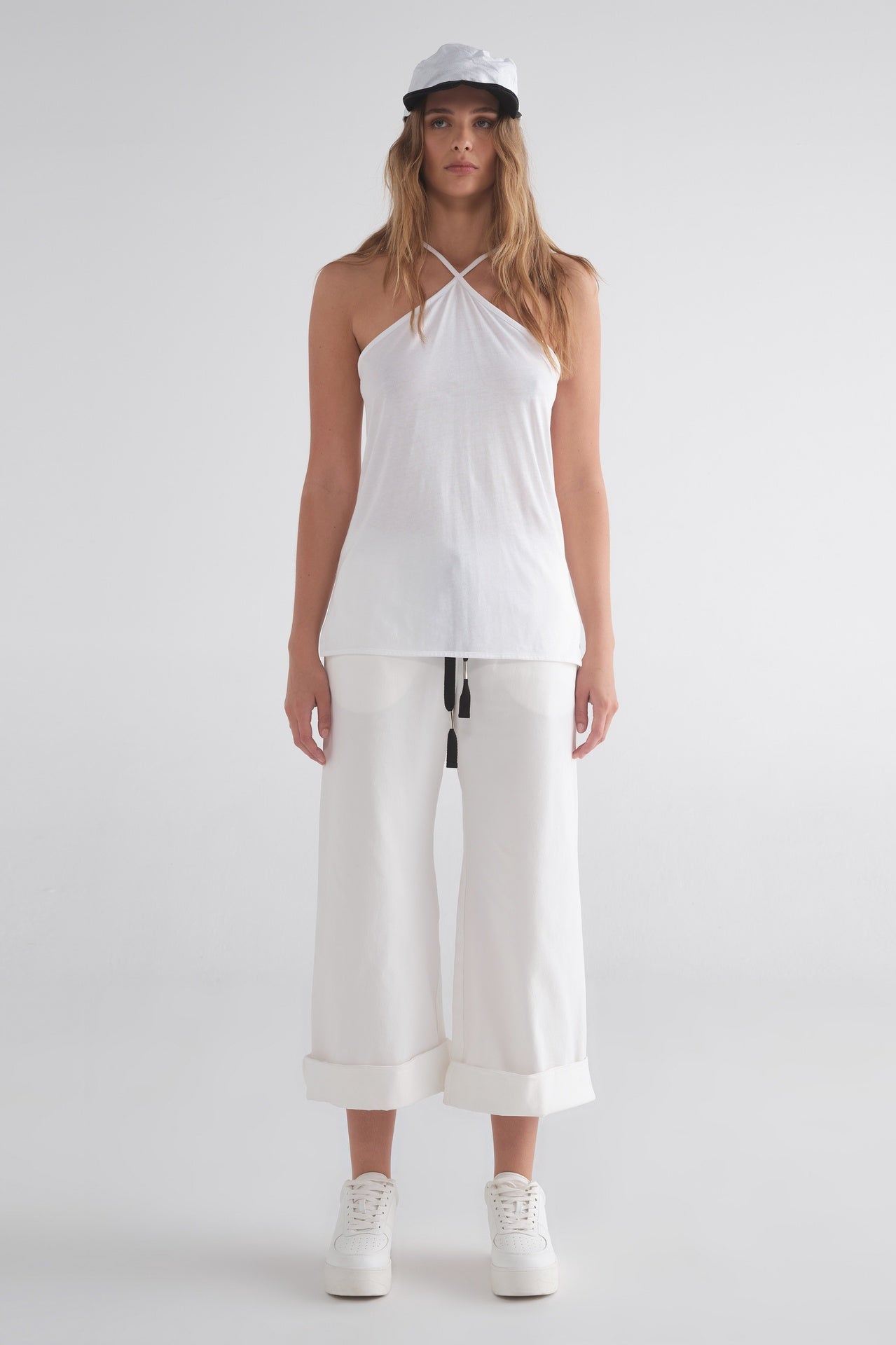 Long Extension Tank - White in White - Taylor