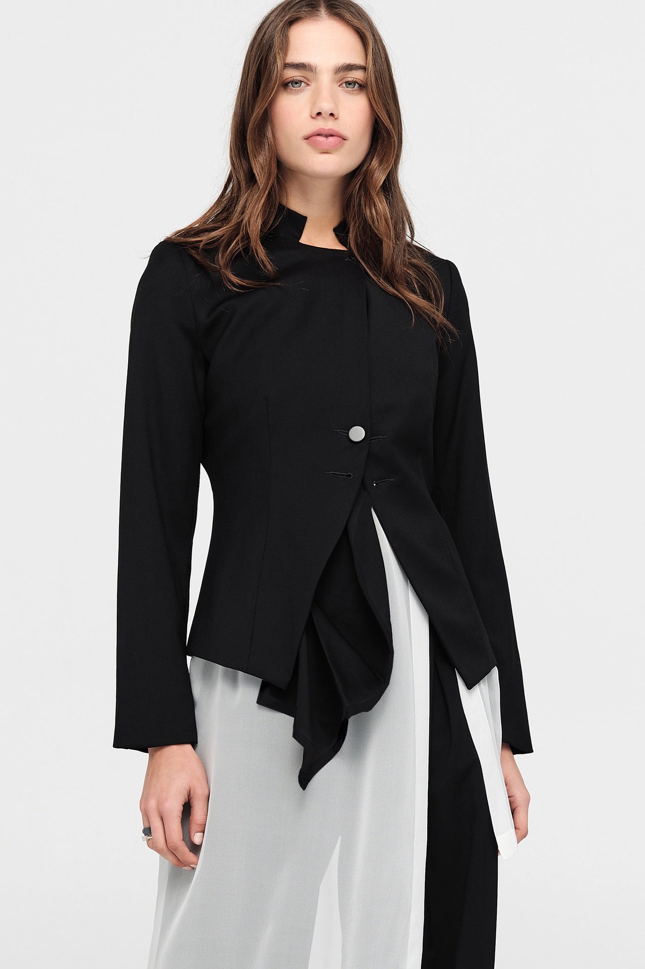 Draped Sequence Jacket - Black/black in Black - Taylor