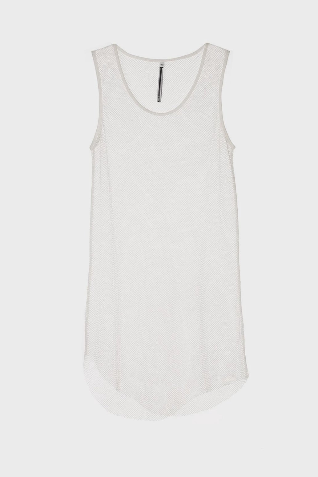 Undulate Camber Singlet - White Crossed Mesh in White - Taylor